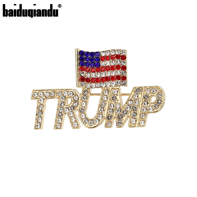 Baiduqiandu-Rhinestone-Amerian-Flag-TRUMP-Brooch-Pins-For-Women-Men ...