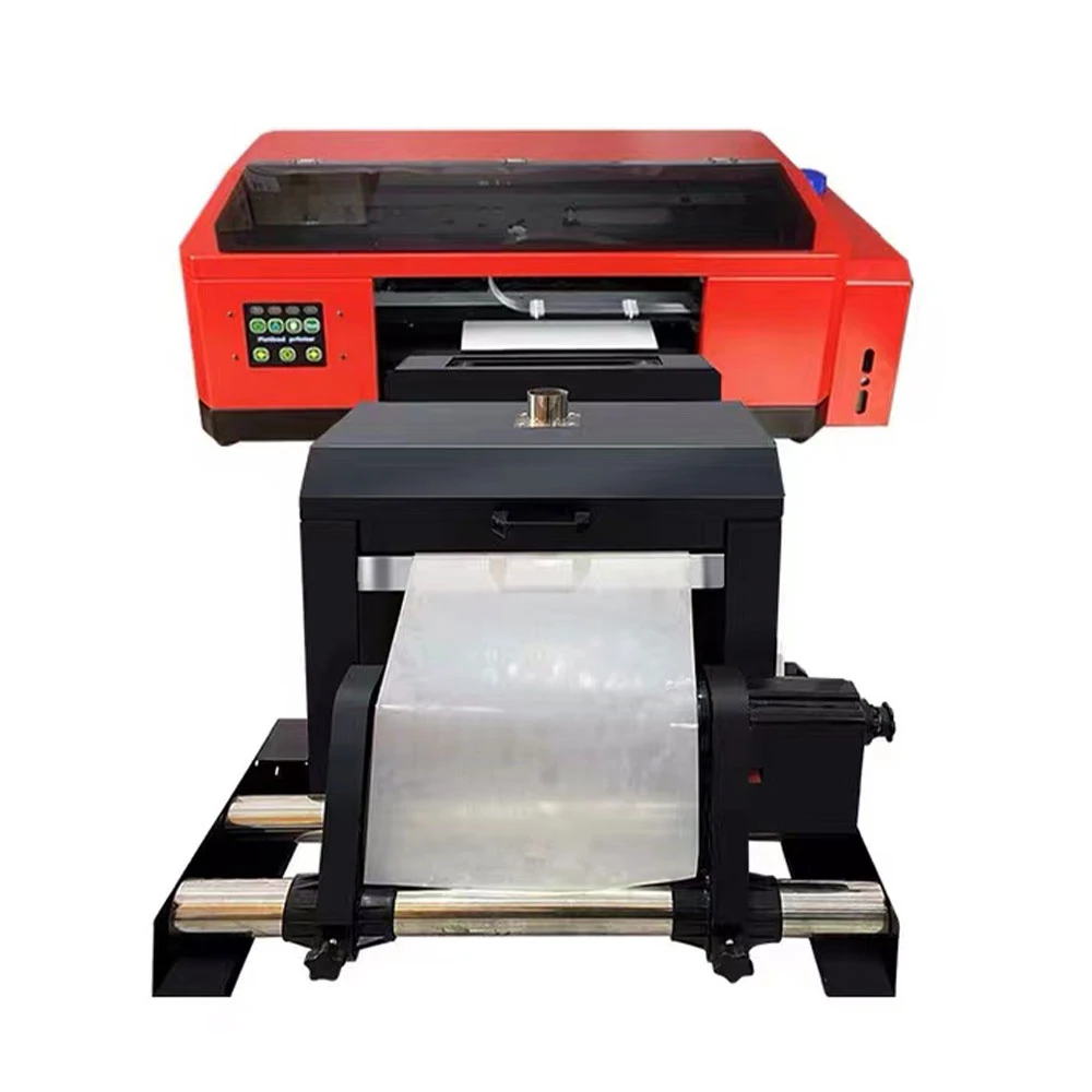 A3 DTF 프린터 지원 롤 및 플랫 PET 필름 인쇄 티셔츠 의류, 가죽 직접 열 전사 화이트 잉크 프레스 기계| | - AliExpress