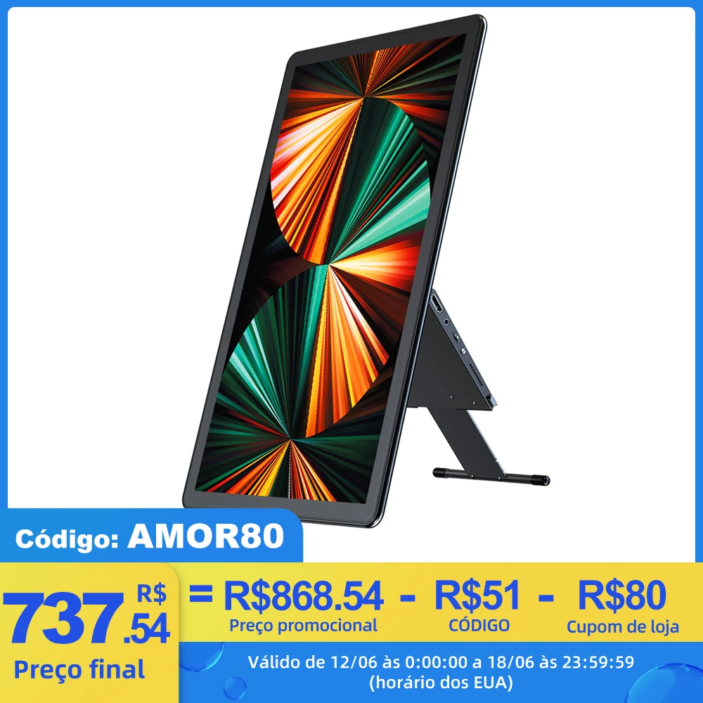 Monitor portátil de 15,6 polegadas ultrafino tela sensível ao toque de ...