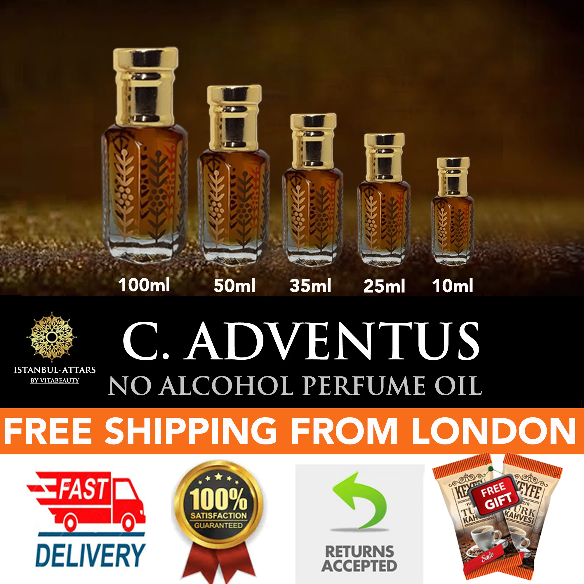 C. AVENTUS inspired Concentrated Alcohol Free Perfume Oil Attar ATTAR ...