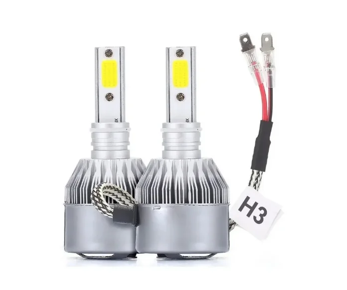 Kit H3 Lâmpada Led Carro 6000k Super Branca - Genialpuf