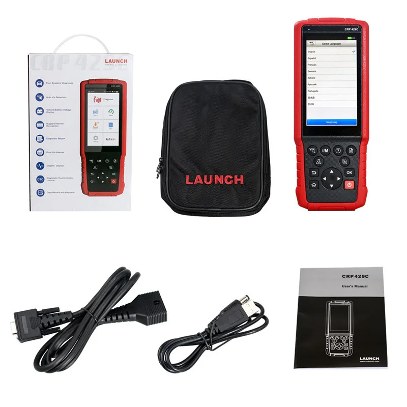 Launch X431 Crp429c Obd2 Code Reader Scanner Crp 429c Diagnostic Tool Launch Crp429c ...