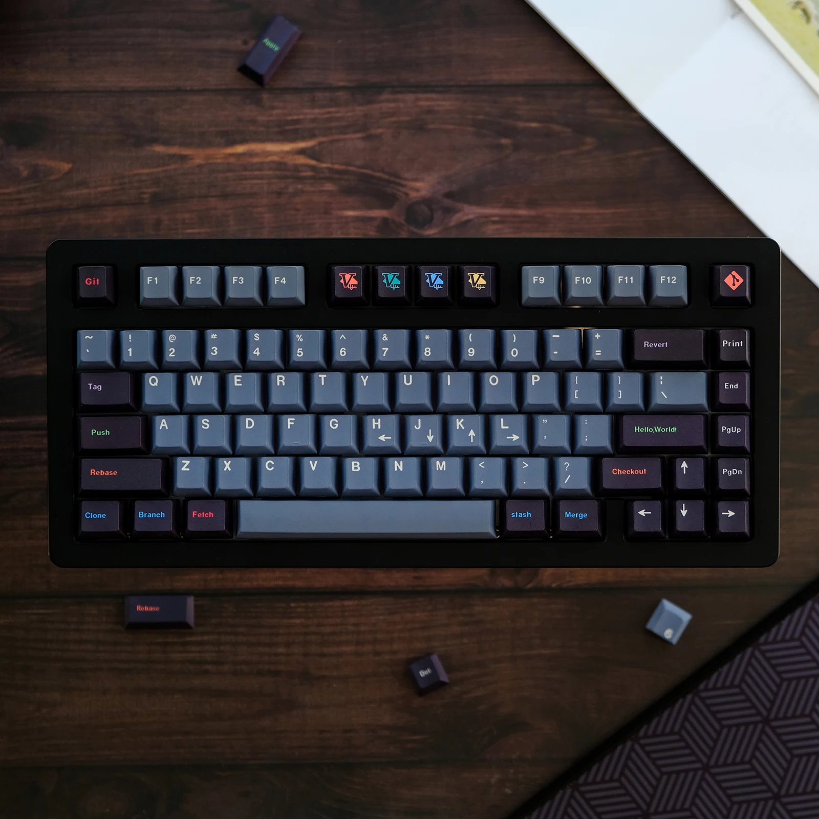 Gmk Oblivion Keycaps Cereja Perfil Pbt Dye-sub 129 Chaves Keycap Para ...