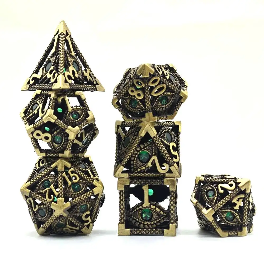 DND-Games-Dice-with-Diamond-Hollow-Metal-Dices-DND-Dice-Set-for ...