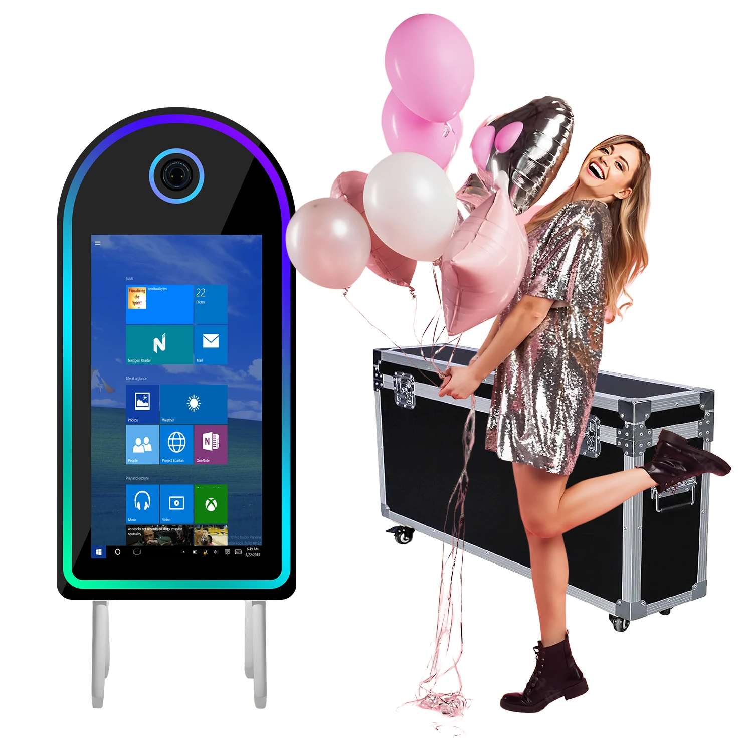 2024-Magic-Mirror-45-inch-Photo-Booth-Portable-Selfie-Photo-Booth ...