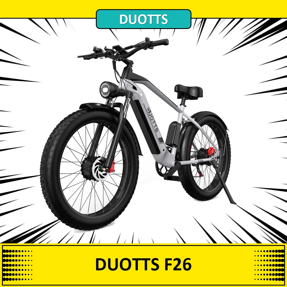 DUOTTS F26 bici elettrica 750W * 2 potente motore 48V 20Ah batteria 26* ...
