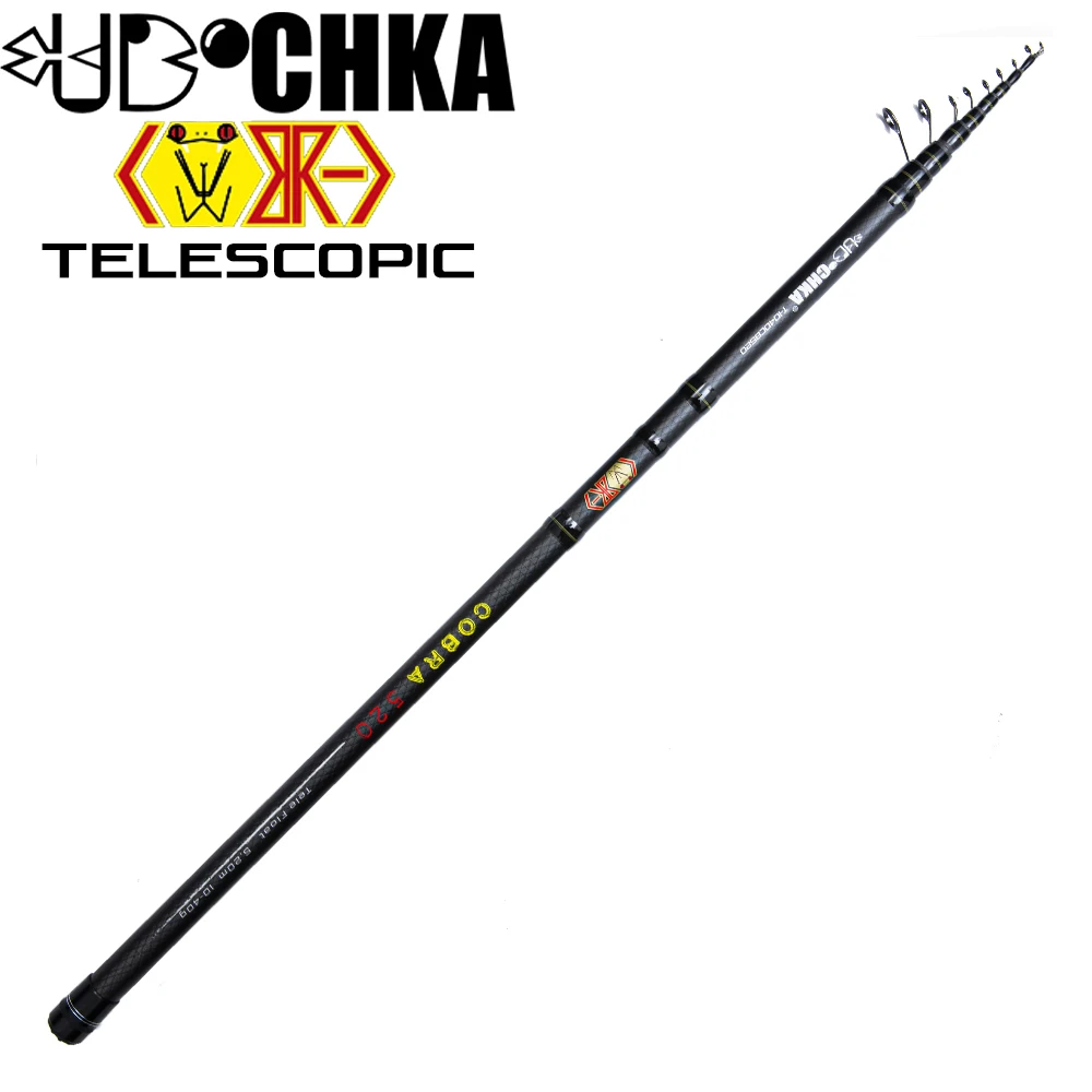 UDOCHKA "Cobra" Telescopic Spinning Carbon Fishing Rod, 5-6-7 Parts ...