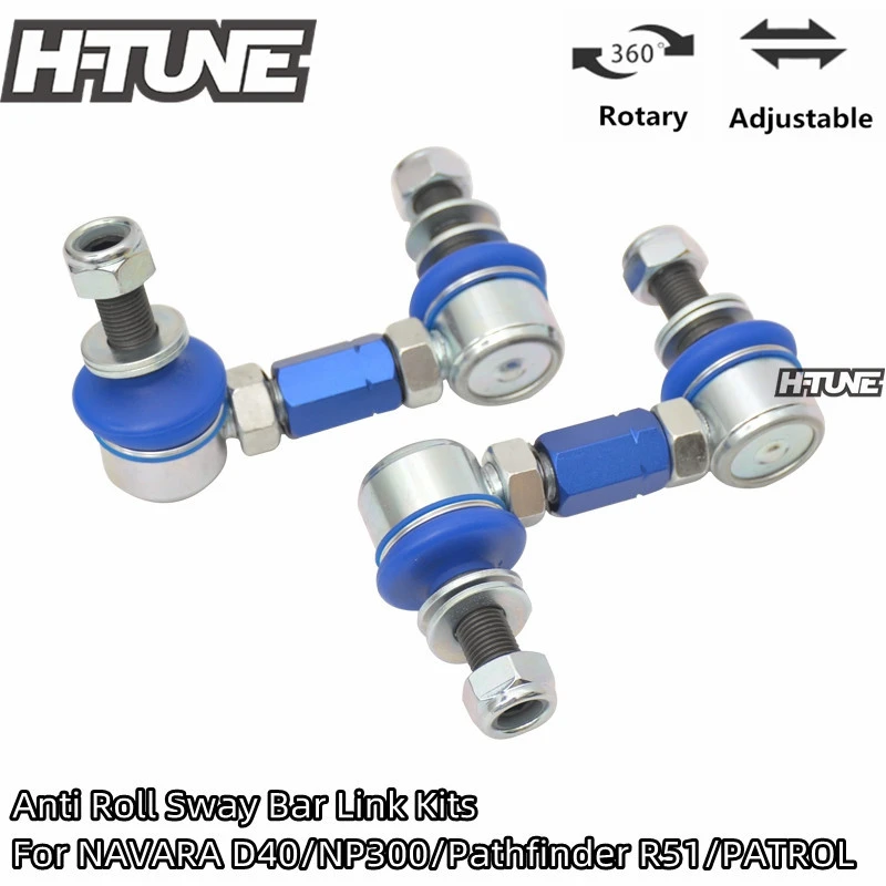 Heavy Duty Adjustable Front Anti-roll Sway Bar Link Rod For Navara D40 ...