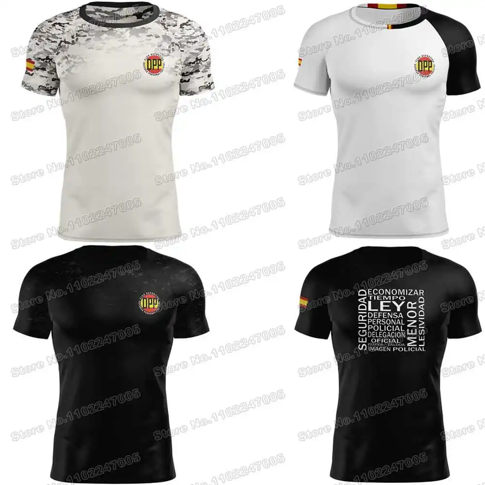 2022 Spain Police DPP T Shirt Men Outdoor technical Shirts fitness ...