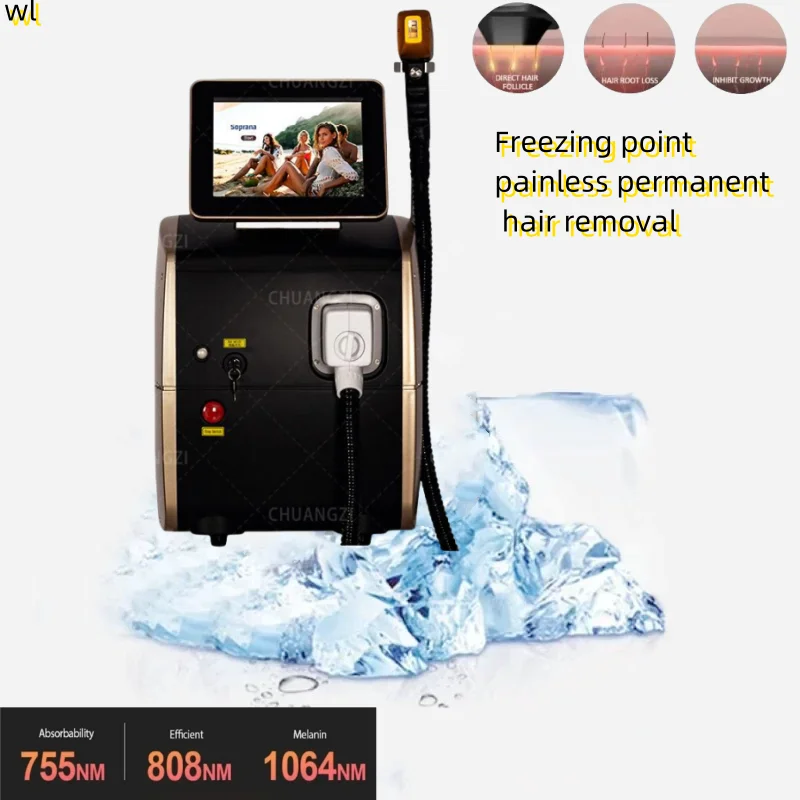 Professional-Diode-Ice-Titanium-Laser-Body-Hair-Removal-Machine-808nm ...