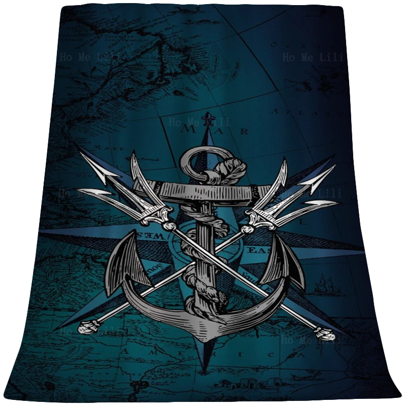 Nautical Compass Anchor Tattoo