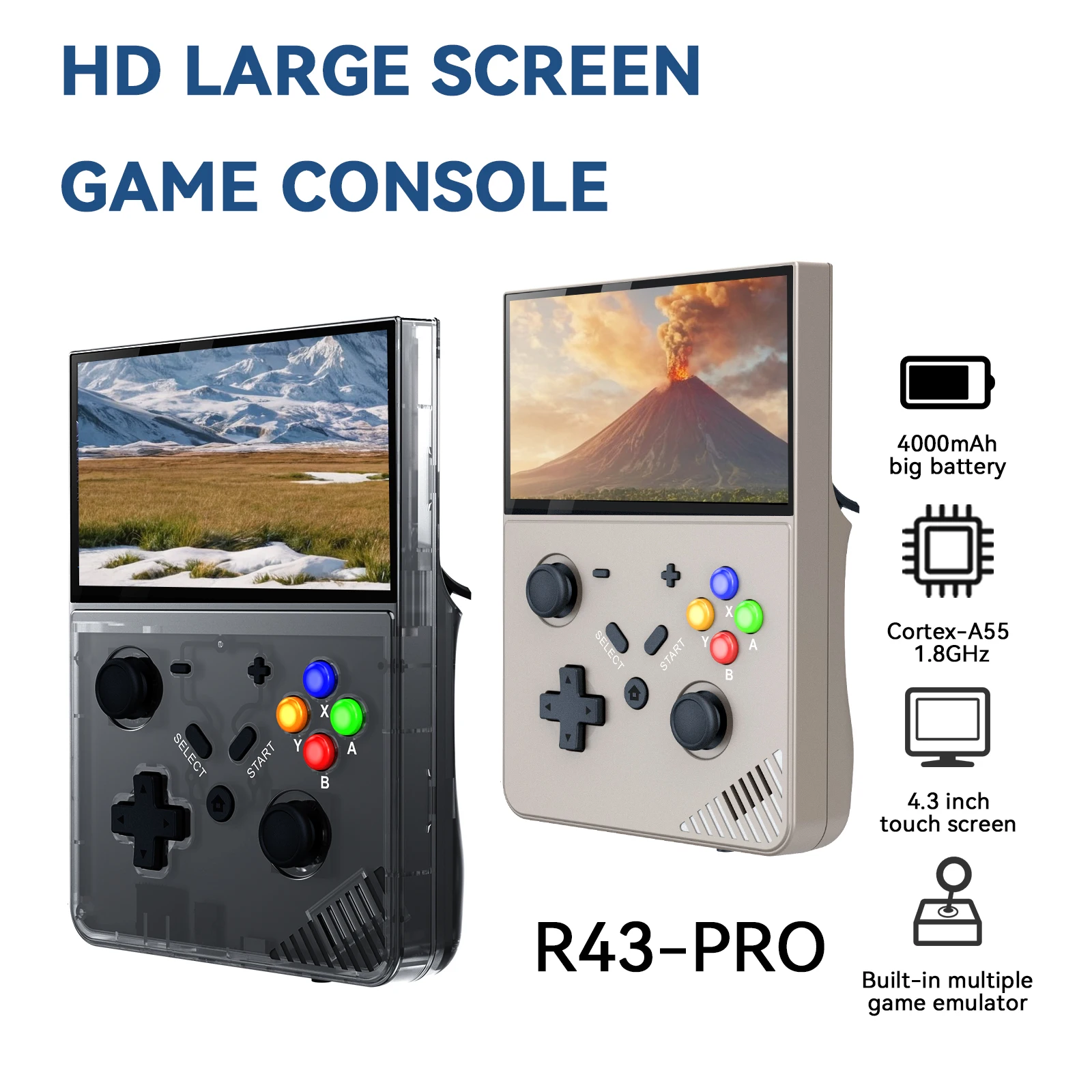 Consola-de-videojuegos-port-til-Retro-R43-Pro-sistema-Linux-de-c-digo ...