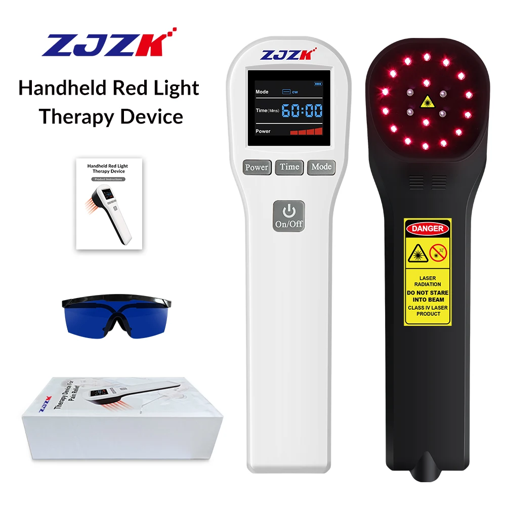 ZJZK 880mW Body Massage Low Level Laser Therapy Device for Knee Back Pain Treatment ...