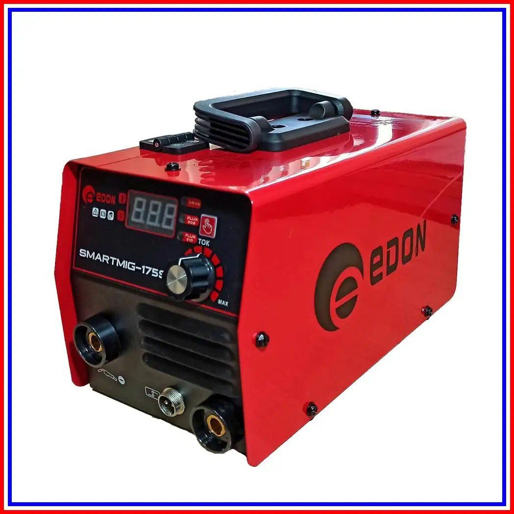 Сварочный аппарат полуавтомат инверторного типа, EDON Smart Mig 175S, 3 в 1, MMA/MIG/MAG, Эдон ...