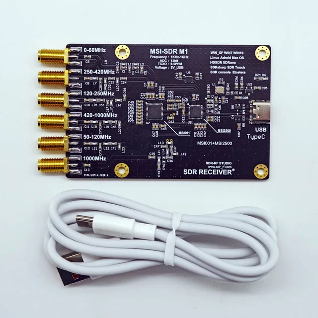 RSP1 Msi2500 Msi001 جميع الفرقة SDR استقبال 1ppm TCXO MSI-SDR لحم ...
