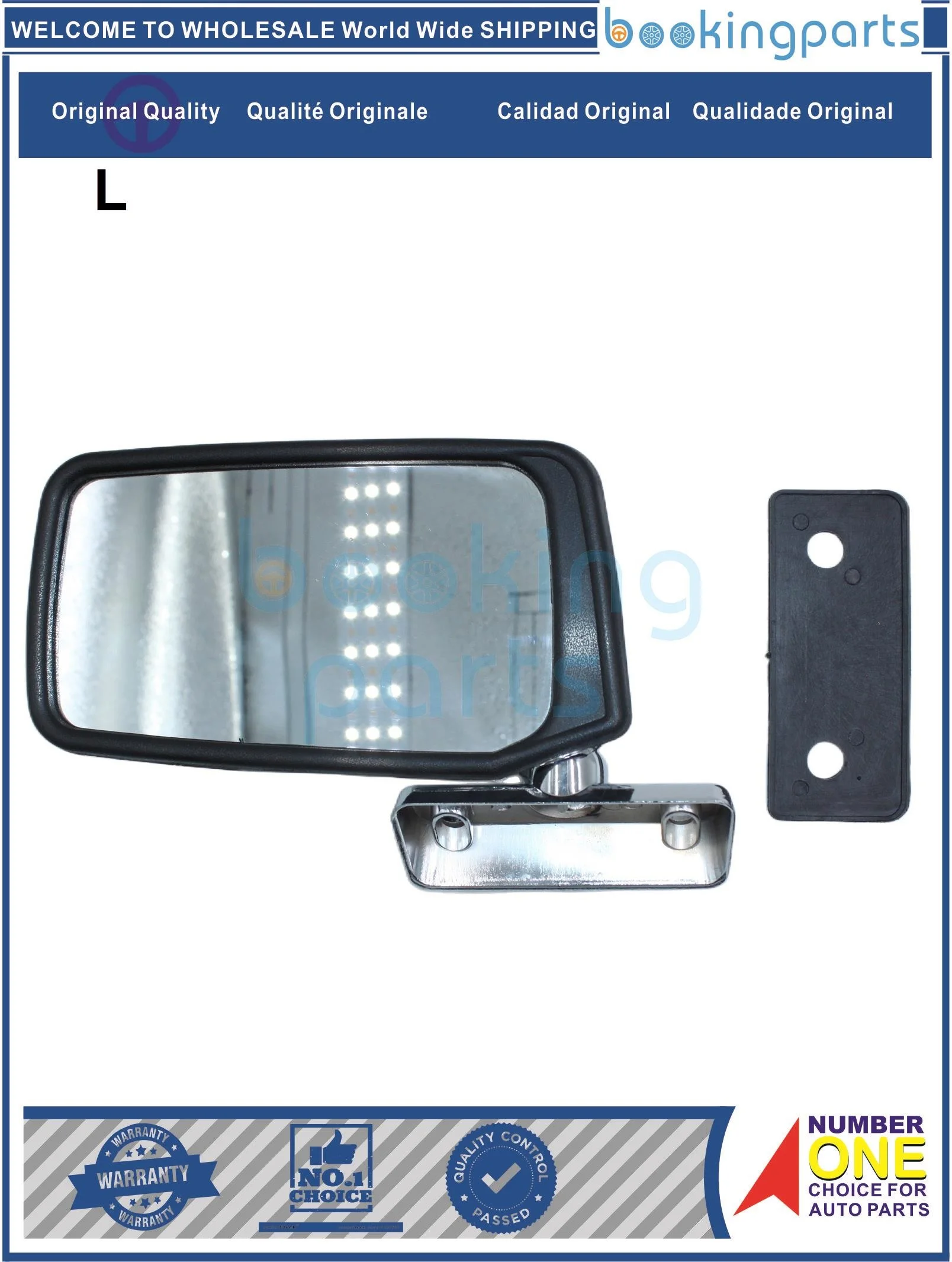 MRR38333-L-CHROME-96302-04W00-9630204W00-TH1513AL-Mirror-For-NISSAN ...