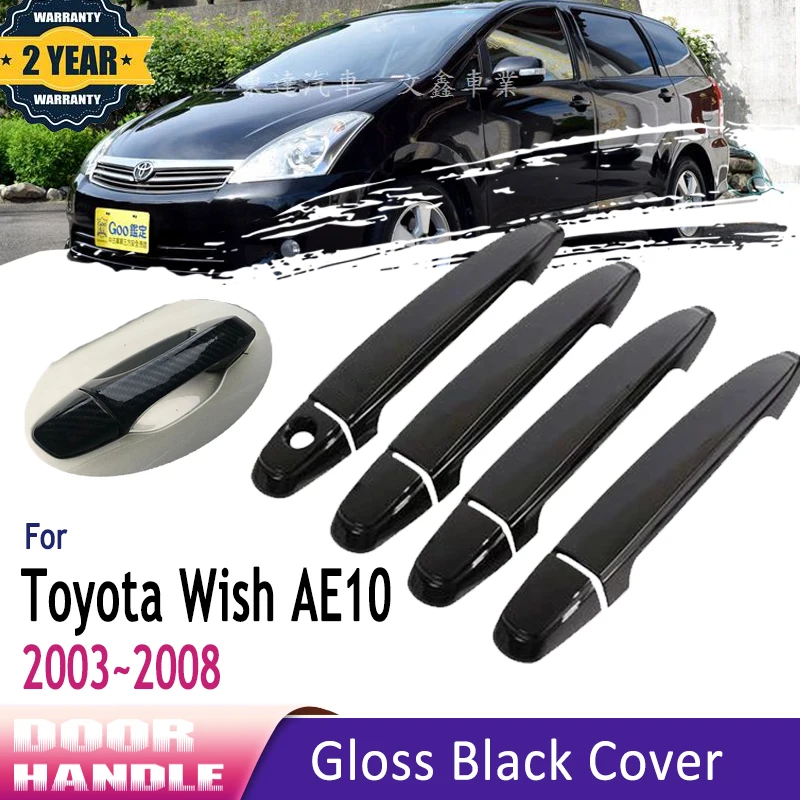 Black-Gloss-Car-Door-Handle-Stickers-For-Toyota-Wish-AE10-10-2003-2004 ...