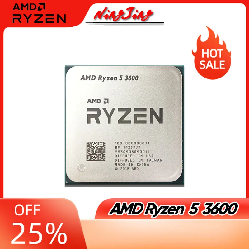 AMD Ryzen 5 3600 R5 3600 3.6 GHz 게이밍 Zen 2 0.007 6 코어 12 스레드 CPU 프로세서 ...