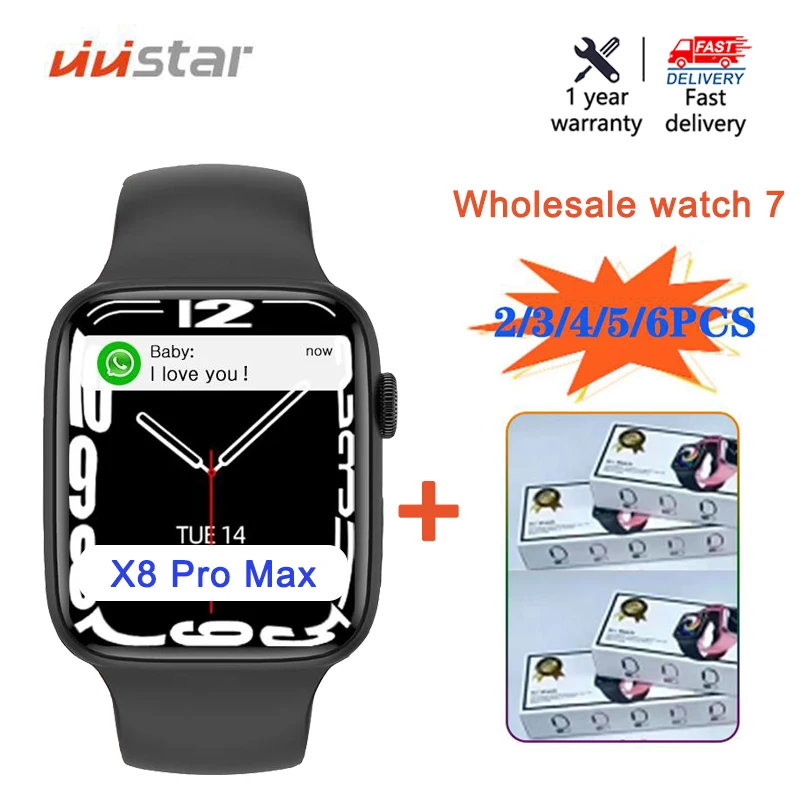 Vivistar reloj inteligente X8 Pro Max para hombre y mujer, pulsera deportiva de 7, 2, piezas, 4 ...