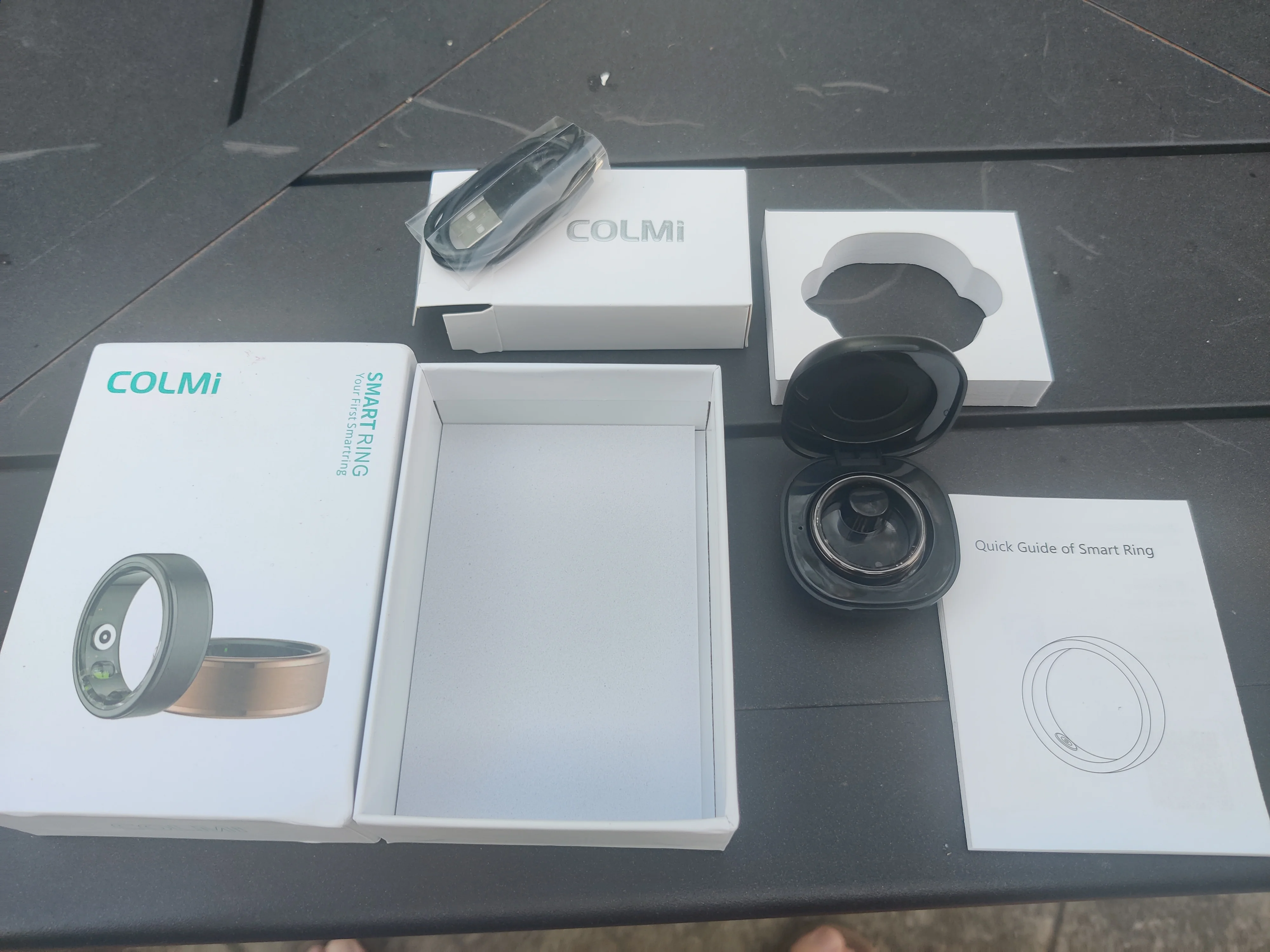 COLMI R03 Smart Ring with Charging Case