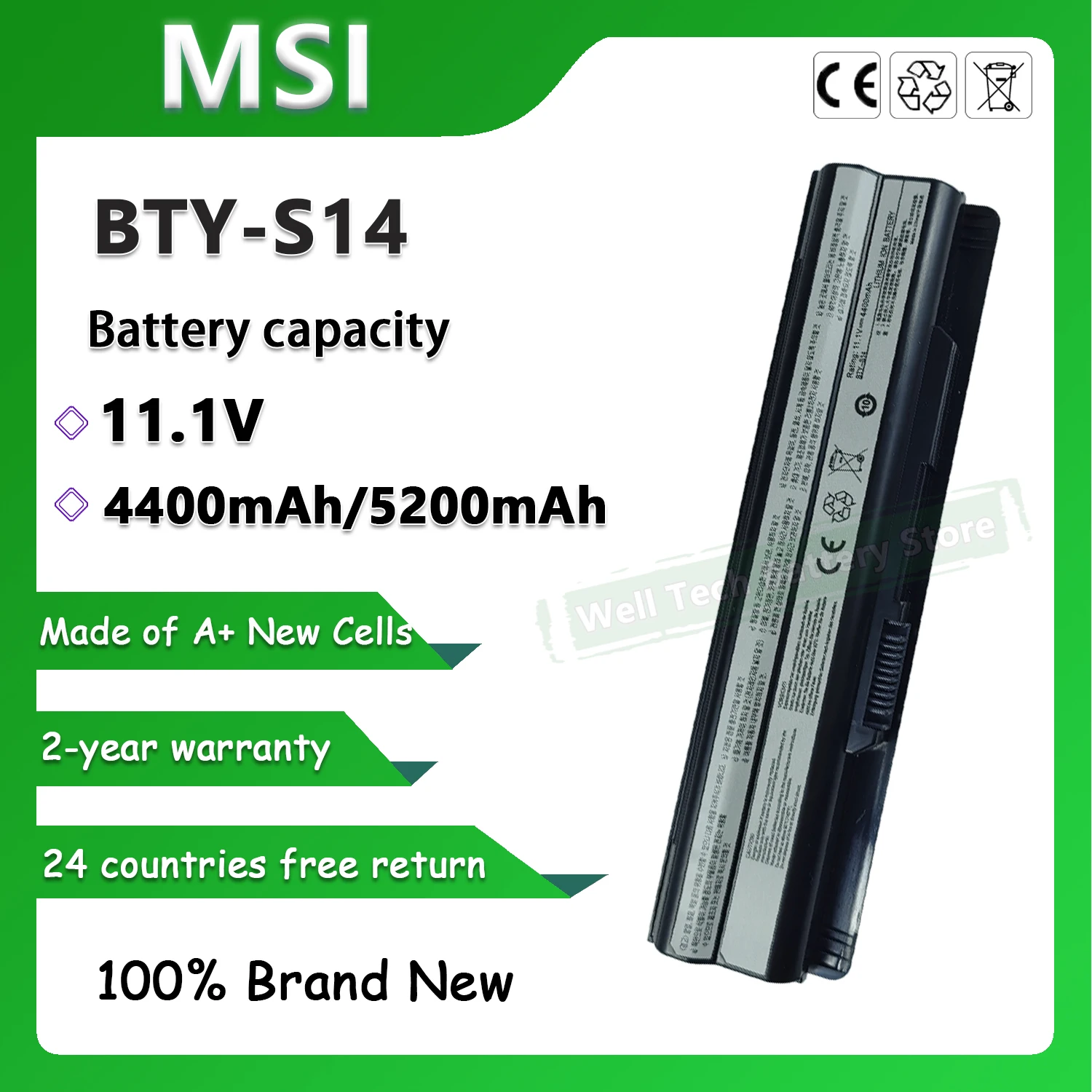 BTY-S14 Laptop Battery for MEDION Akoya Mini E1311 Series ,MD97107 ...