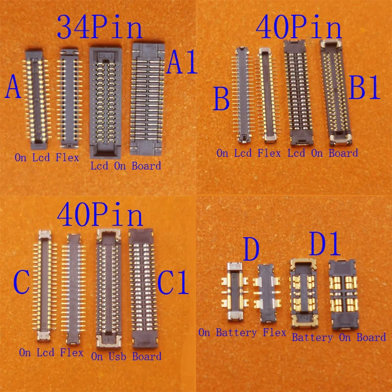 2-10Pcs-LCD-Display-Screen-Battery-FPC-Connector-For-Samsung-Galaxy ...