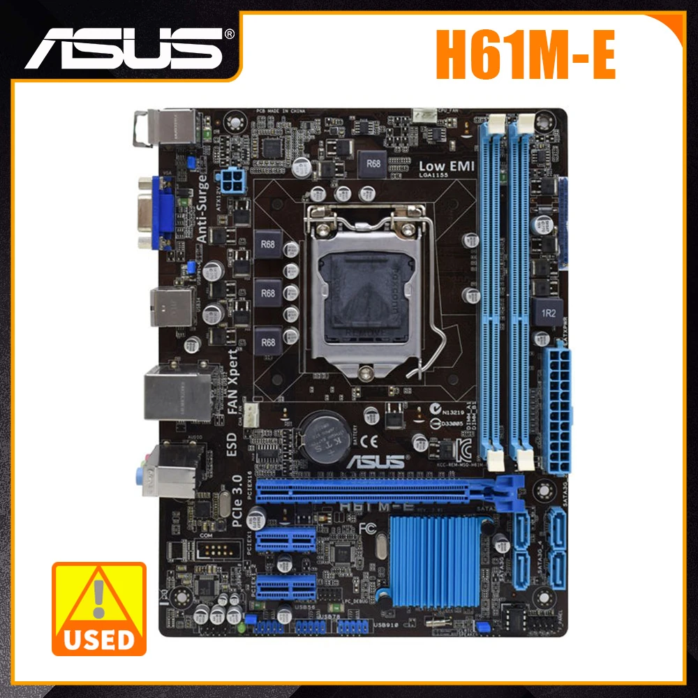 Asus H61mk Intel H61 Ddr3 Micro Atx Desktop Motherboard