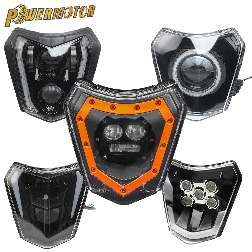 Faro LED para motocicleta, placa de accesorios para KTM EXC SX XCW 250 ...