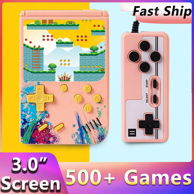 Novo g50 handheld game console 3 polegada tela 500 em 1 mini bolso ...