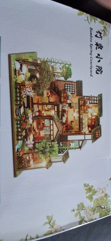 Bamboo Spring Courtyard DIY Dollhouse Kit – Book Nook Kit