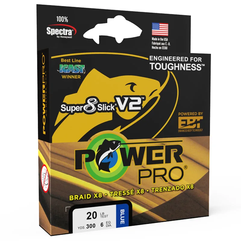 NEW-POWER-PRO-SSV2-Braided-Spectra-Fishing-Line-Length-300yds-size-10 ...