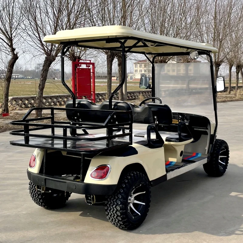 Newly-Designed-Fuel-Golf-Cart-With-Cargo-Tank-4-Seater-Four-Wheel-Front ...