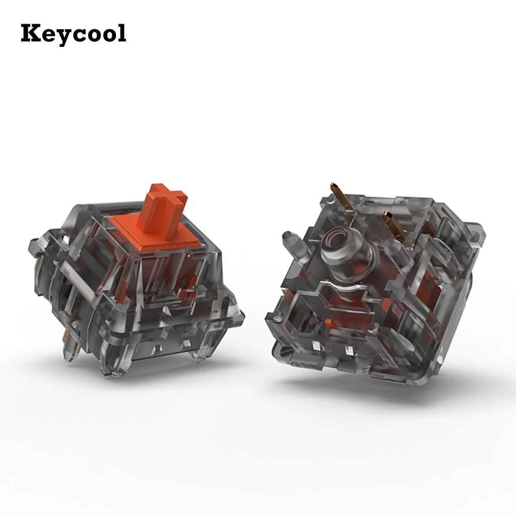 Keycool Aurora Orange Tactile Switch Transparent black RGB Switch 5 Pin ...