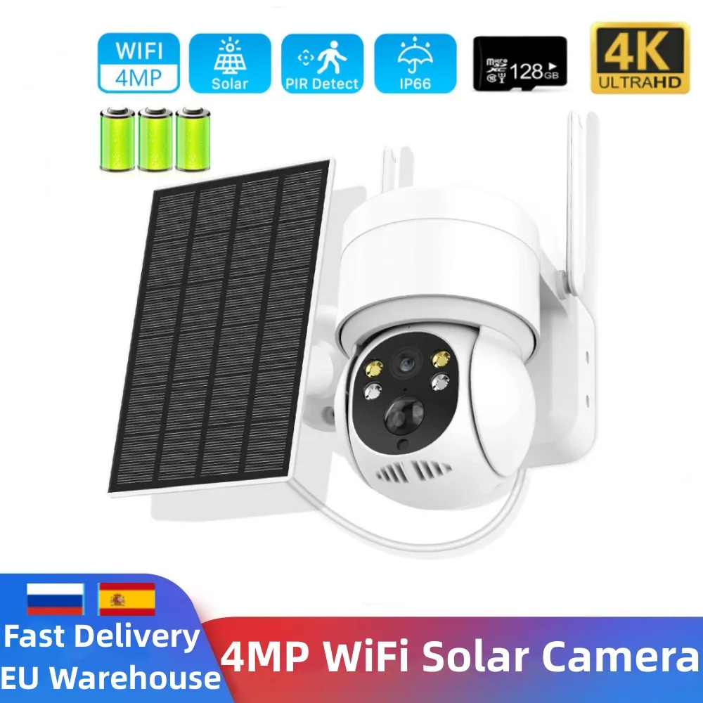 Cam-ra-de-surveillance-IP-solaire-WiFi-PTZ-4K-8MP-dispositif-de-s-curit ...