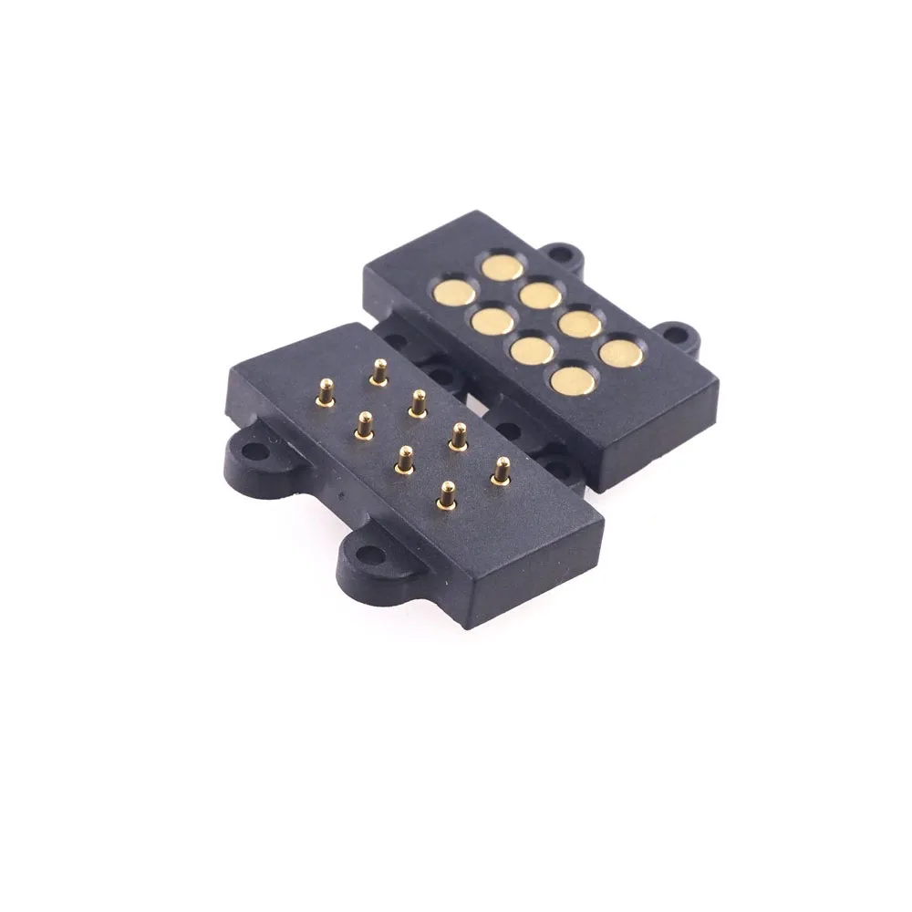 1-3-5-20-Pairs-Dual-Row-Magnetic-Pogo-Pin-Connector-6-8-Pole-Male ...