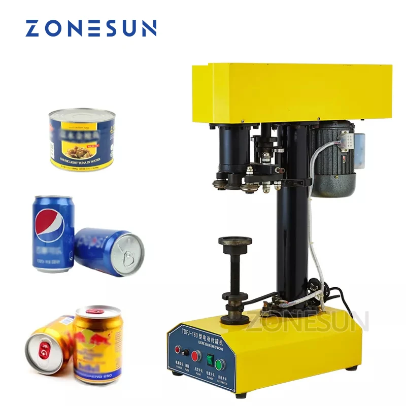 Zonesun Electric Canning Machine Tinplate Cans Seamer Pet Plastic ...