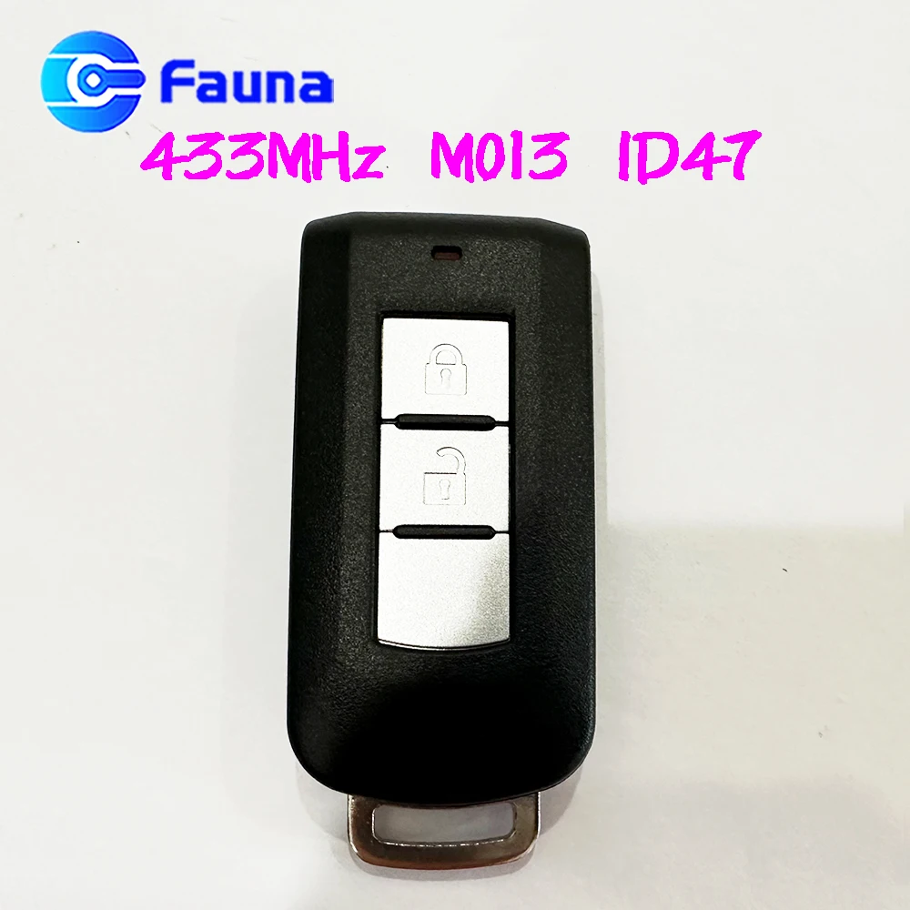 2 Button 434MHz Smart Keyless Go Remote Control For Mitsubishi GHR M013 ...