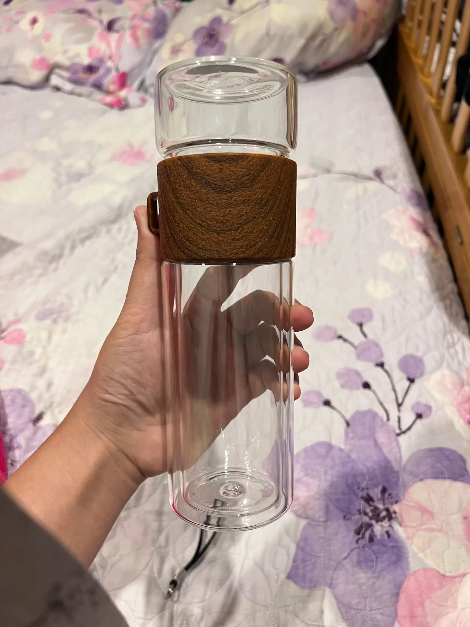 2in1 Double Wall Thermal Smart Tea Glass Bottle – Mavigadget