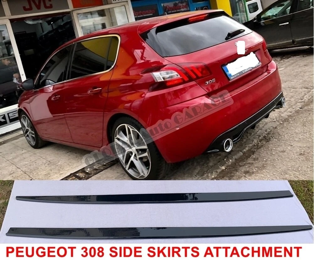 For Peugeot 308 Side Skirts Attachment Sill Trim Car Styling Auto ...