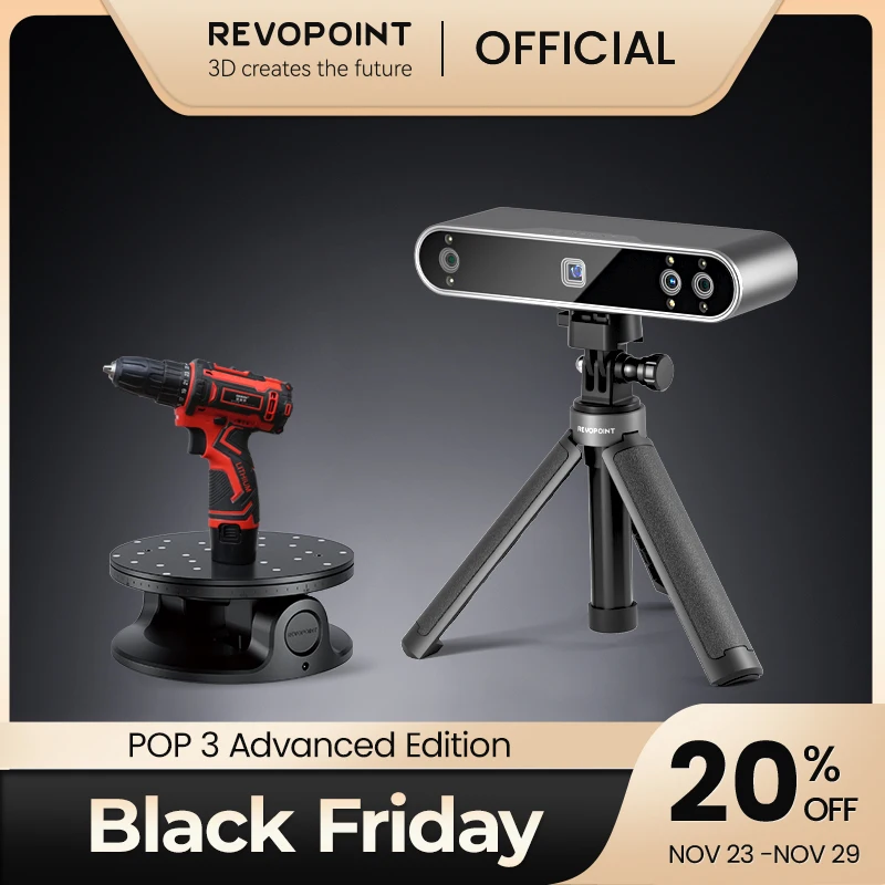 Revopoint-POP3-Scanner-3D-port-til-eixo-duplo-mesa-girat-ria-edi-o ...