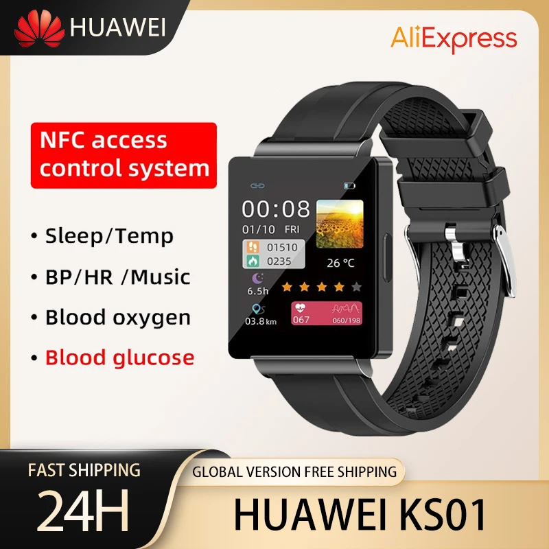 Huawei-Smartwatch-KS01-NFC-Waterproof-Health-Blood-Sugar-Body ...