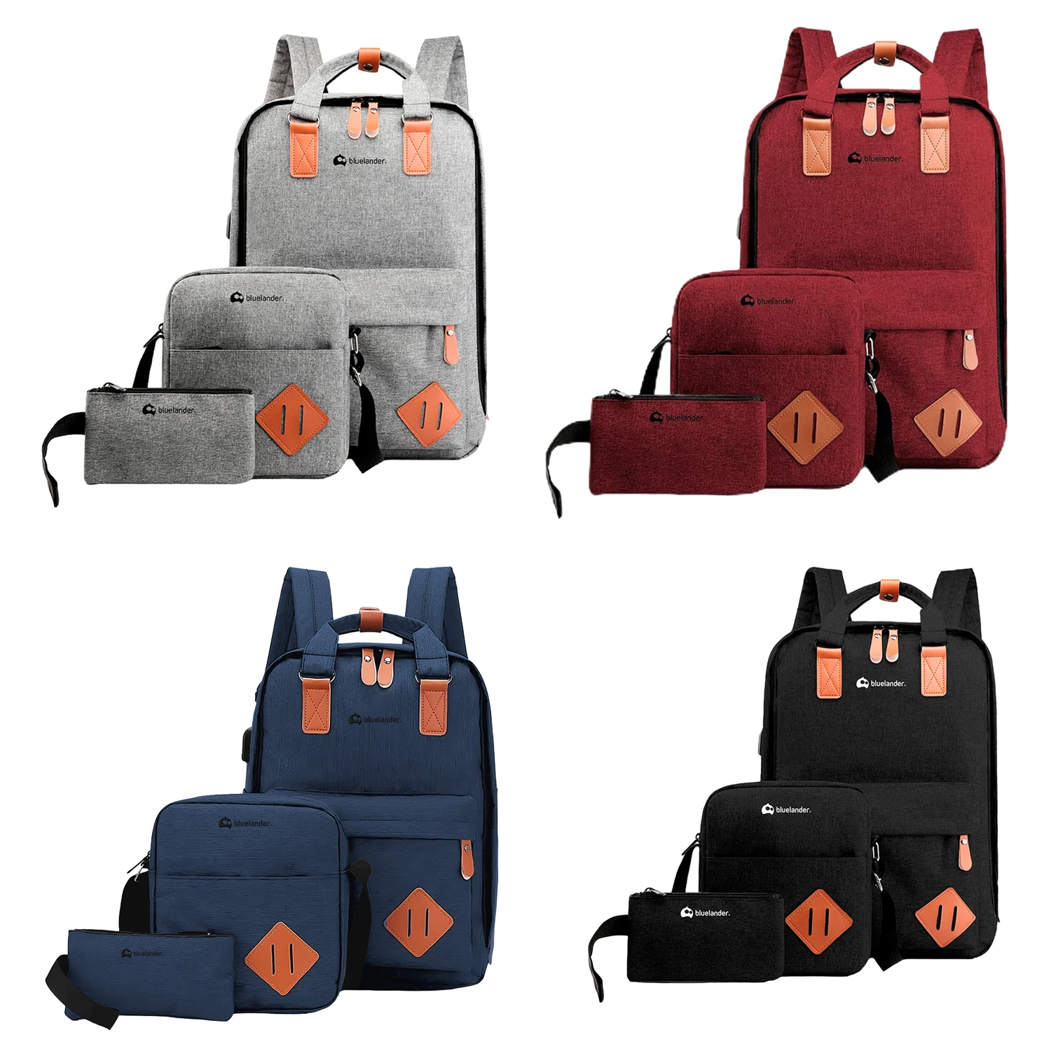 Bluelander Backpack 3 in 1, Backpack for Laptop, Crossbody Backpack and ...