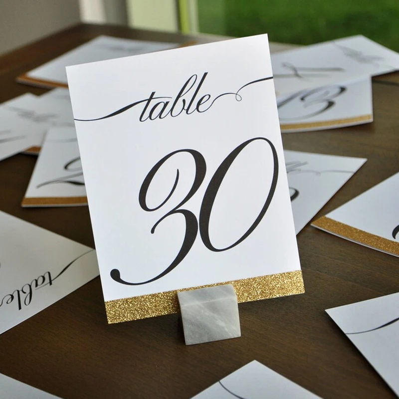 Numbers Cards Wedding