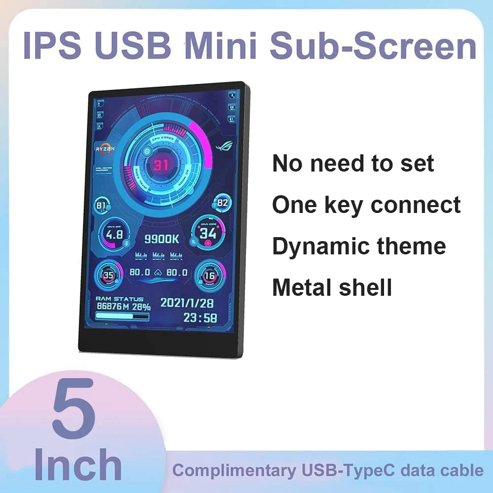 5-0-Inch-800x480-IPS-Full-view-USB-Type-C-Computer-Secondary-Screen-5 ...