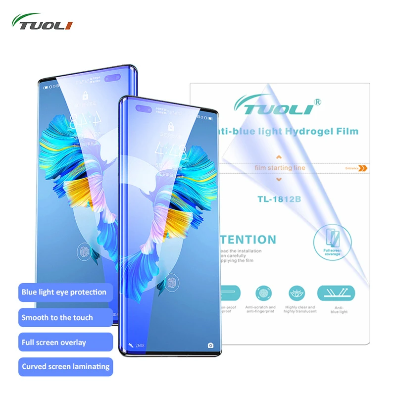 TUOLI Flexible Anti Blue Light Screen Protector Hydrogel Film Mobile ...