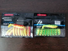 The lures are soft, the tails are mobile, and there is a rubber smell.