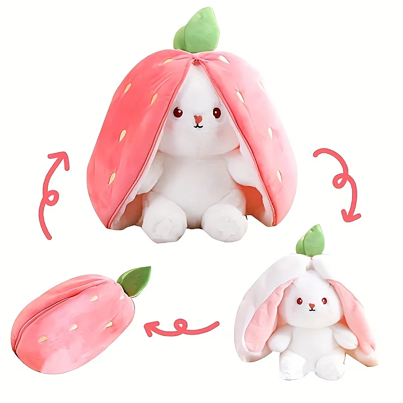 Bunny-Stuffed-Animal-Reversible-Strawberry-Rabbit-Transformed-Plush ...