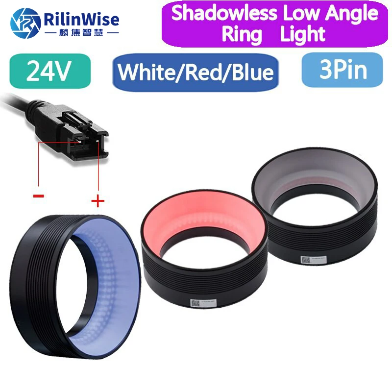 Compact-50mm-Machine-Vision-LED-Lighting-Shadowless-Low-Angle-Ring ...