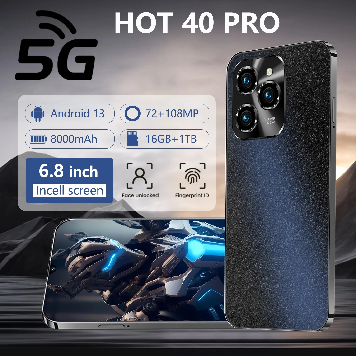 Fiber Cases For Hot 40 Pro Mobile Phones 5G Dual Sim Android Cellphones ...