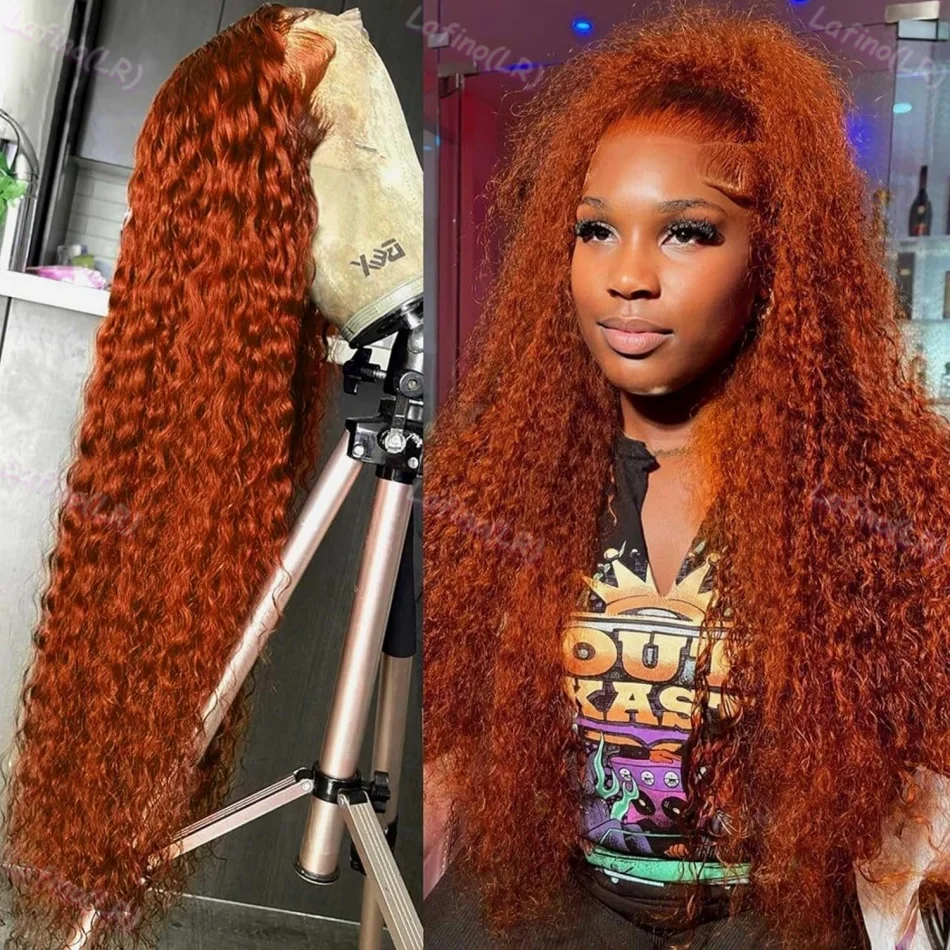 Orange-Ginger-Water-Wave-Lace-Front-Wig-Deep-Wave-Frontal-Wig-13x4-13x6 ...